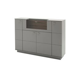 U.N.O uno Highboard Sella ¦ grau ¦ Maße (cm): B: 160 H: 113 T: 38