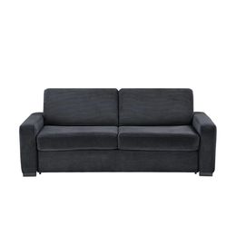 switch Schlafsofa aus Cord Vanila ¦ schwarz ¦ Maße (cm): B: 220 H: 87