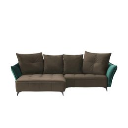 Höffner Ecksofa Crease ¦ braun ¦ Maße (cm): B: 290 H: 80 T: 175