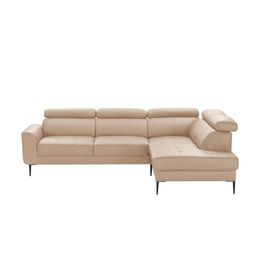 Max Schelling Ecksofa Momentum ¦ beige ¦ Maße (cm): B: 262 H: 92 T: