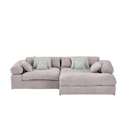 Smart Ecksofa in trendigem Cordstoff Lianea ¦ rosa/pink ¦ Maße (cm):