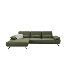 meinSofa Ecksofa Fiona ¦ grün ¦ Maße (cm): B: 322 H: 89 T: 187