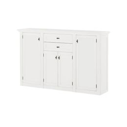 maison bleue Highboard Petit Chalet ¦ weiß ¦ Maße (cm): B: 192 H: 11