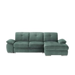 Höffner Ecksofa Gladys ¦ türkis/petrol ¦ Maße (cm): B: 282 H: 103 T: 197