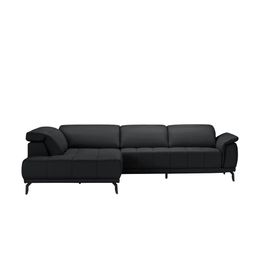 Höffner Ecksofa Palermo ¦ schwarz ¦ Maße (cm): B: 310 H: 82 T: 233