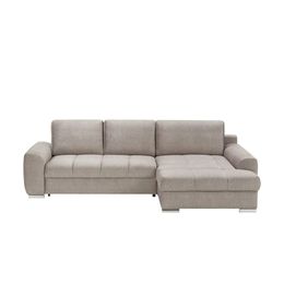 bobb Ecksofa mit Schlaffunktion Soumia ¦ beige ¦ Maße (cm): B: 283 H: