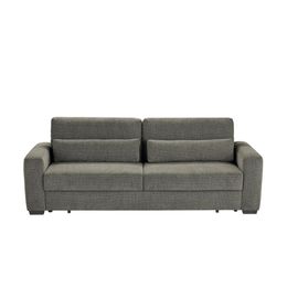 Medium Schlafsofa mit Bettkasten Kingsley De Luxe ¦ grau ¦ Maße (cm):