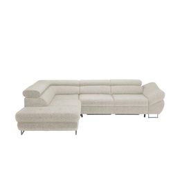 switch Ecksofa aus Flachgewebe Fabio ¦ beige ¦ Maße (cm): B: 280 H: 6