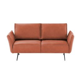 Koinor Ledersofa Vineto ¦ orange ¦ Maße (cm): B: 176 H: 110 T: 88