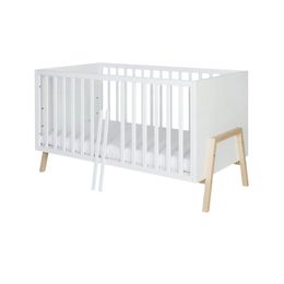 Höffner Kinderbett Holly Nature ¦ weiß ¦ Maße (cm): B: 77 H: 86,5