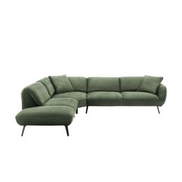 pop Ecksofa Ventus ¦ grün ¦ Maße (cm): B: 304 T: 246