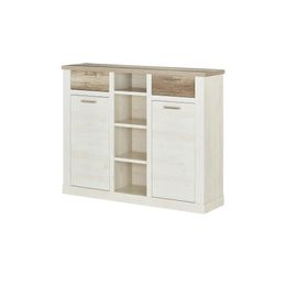 Höffner Highboard Viareggio ¦ weiß ¦ Maße (cm): B: 159,6 H: 128,3 T: 41,3