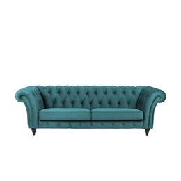 Soho Einzelsofa Churchill ¦ türkis/petrol ¦ Maße (cm): B: 252 H: 79