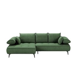 switch Ecksofa Seledo ¦ grün ¦ Maße (cm): B: 284 H: 88 T: 193