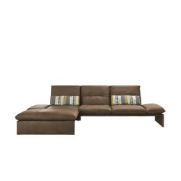 Koinor Leder-Ecksofa Humfrey ¦ braun ¦ Maße (cm): B: 314 H: 93 T: 15