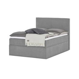 Boxi Boxspringbett 140 x 200 cm mit trendigem Keder Boxi Urban ¦ grau