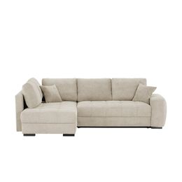 Höffner Ecksofa Mykonos de Luxe ¦ beige ¦ Maße (cm): B: 269 H: 90 T: 179