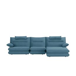 Smart Ecksofa Ellen ¦ türkis/petrol ¦ Maße (cm): B: 343 H: 89 T: 173