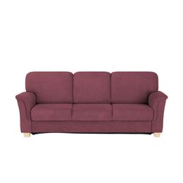 Smart Sofa Valencia ¦ rot ¦ Maße (cm): B: 224 H: 90 T: 93