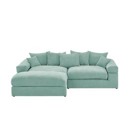 Smart Ecksofa Lionore ¦ grün ¦ Maße (cm): B: 266 H: 86 T: 203