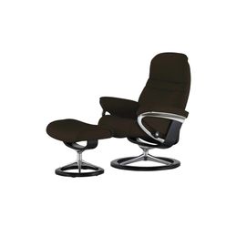 stressless Relaxsessel mit Hocker Leder Sunrise L ¦ braun ¦ Maße (cm)