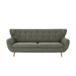 finya Sofa, 3-sitzig aus Chenille Sortland ¦ grün ¦ Maße (cm): B: 22