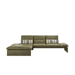 Koinor Leder-Ecksofa Humfrey ¦ grün ¦ Maße (cm): B: 314 H: 93 T: 159