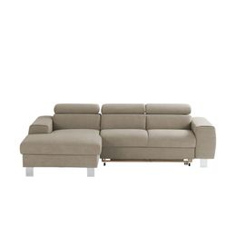 U.N.O uno Ecksofa Los Angeles ¦ beige ¦ Maße (cm): B: 244 H: 72 T: 166