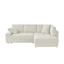 bobb Ecksofa Arissa de Luxe ¦ creme ¦ Maße (cm): B: 265 H: 84 T: 215