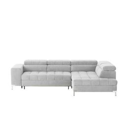 Höffner Ecksofa Arte ¦ grau ¦ Maße (cm): B: 284 H: 97 T: 200