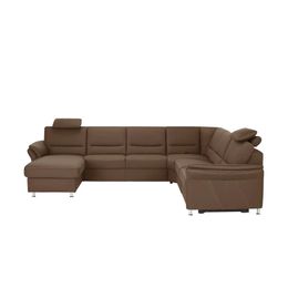 meinSofa Wohnlandschaft Donald ¦ braun ¦ Maße (cm): B: 330 H: 89 T: