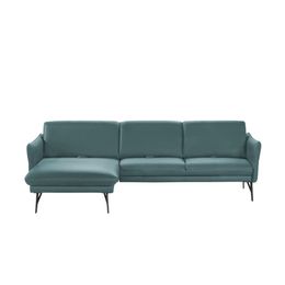 himolla Ecksofa Leder 1928 ¦ türkis/petrol ¦ Maße (cm): B: 280 H: 83