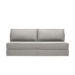 Höffner Schlafsofa aus Webstoff Arvin ¦ grau ¦ Maße (cm): B: 200 H: 87 T: 105