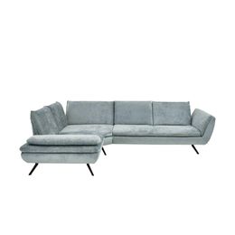 Höffner Ecksofa Luca ¦ türkis/petrol ¦ Maße (cm): B: 236 H: 88 T: 314