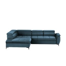 switch Ecksofa Denvo ¦ blau ¦ Maße (cm): B: 290 H: 94 T: 217