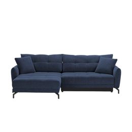 bobb Ecksofa Casandra de Luxe ¦ blau ¦ Maße (cm): B: 284 H: 91 T: 1