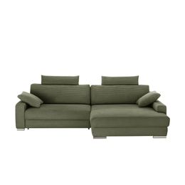 Medium Ecksofa Marilyn ¦ grün ¦ Maße (cm): B: 310 H: 88 T: 182