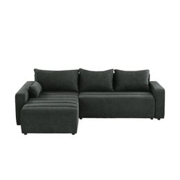 Smart Ecksofa Fania ¦ schwarz ¦ Maße (cm): B: 257 H: 72 T: 208