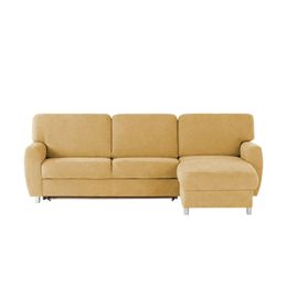 Smart Ecksofa Valencia ¦ gelb ¦ Maße (cm): B: 263 H: 90 T: 173