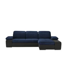 switch Ecksofa Avilla ¦ blau ¦ Maße (cm): B: 285 H: 86 T: 187