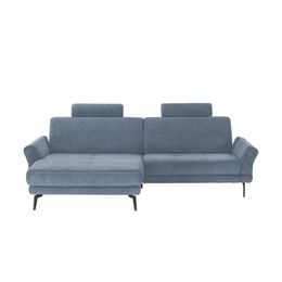 meinSofa Ecksofa Mike ¦ blau ¦ Maße (cm): B: 251 H: 86 T: 216