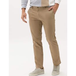 Brax Herren Flatfronthose Style FABIO IN, Hellbraun, Gr. 33/32