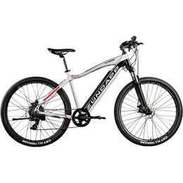 Zündapp E-Bike ZÜNDAPP "Z801" E-Bikes Gr. 48 cm, 27,5 Zoll (69,85 cm), schwarz (schwarz, weiß) Pedelec, Elektrofahrrad für Damen u. Herren, MTB, Mountainbike