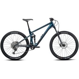 Mountainbike GHOST "Riot Trail AL" Fahrräder Gr. 42 cm, 27,5 Zoll (69,85 cm), blau (schwarz) für Damen und Herren, Kettenschaltung