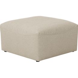 Polsterhocker Max Winzer "Lena" Hocker Gr. B/H/T: 75 cm x 45 cm x 75 cm, Flachgewebe 20005, beige (creme) Hocker-Element, individuell kombinierbar