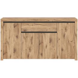 Sideboard Inosign Sideboards Gr. B/H/T: 170cm x 91cm x 40cm,, braun (noxoak, schw)