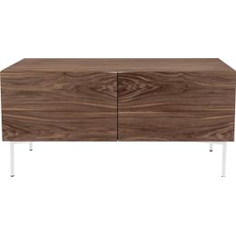 Sideboard WOODMAN Sideboards Gr. B/H/T: 120 cm x 65 cm x 48 cm, braun (nussbaum) Kommode mit Holzfurnier aus Nussbaum