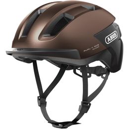 Fahrradhelm Abus "PURL-Y ACE" Gr. L, braun (metallic copper), Helme, L Kopfumfang: 57cm - 61cm