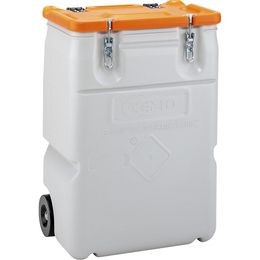 CEMO Gefahrstoff-Sammelbehälter Mobil-Box, Volumen 170 l, LxBxH 400 x 600 x 880 mm, orange