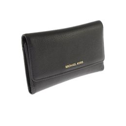 Michael Michael Kors Damen Portemonnaie, schwarz, Gr.